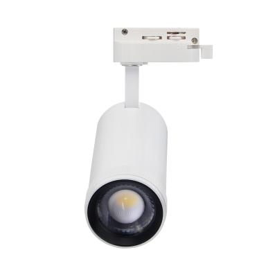 Cina dimmable led track lights 35w Zoomable 15°-55° adjustable black white Zoomable 90Ra 100LM/W modern lighting in vendita