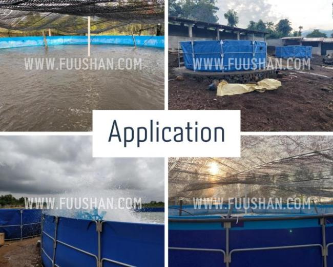 Waterproof Pvc Canvas Fish Tank Farming Round Foldable PVC Tarpaulin Tank Fish Pond 1