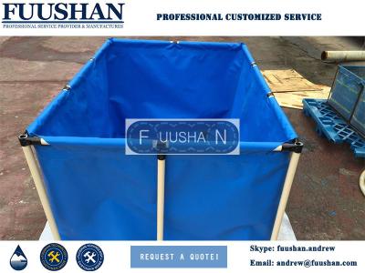 Китай Садок для рыбы брезента ПВК Фуушан портативный 3000 литров для рыбоводческих хозяйств продается