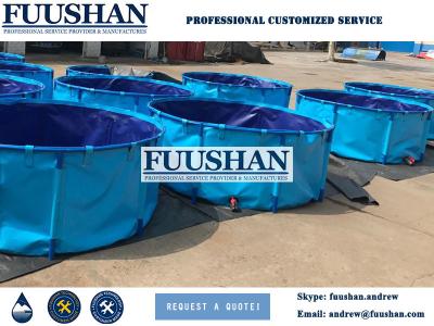 Китай Ткани ПВК Фуушан танк сильной складный и повторно использованный рыб 5М3-30М3 сельского хозяйства продается
