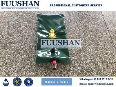 China Fuushan 0.8mm Flexible PVC Tarpaulin Water Bladder Tanks for sale