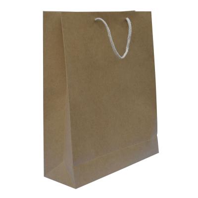 China brown paper bags with handles wholesale for sale