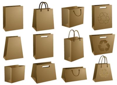 China brown paper bags with no handle for sale