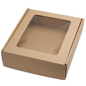 China kraft paper boxes with window for sale
