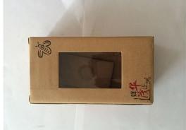 China kraft paper box with clear window for sale