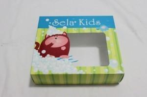 China paper box with die cut hole for sale