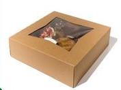 China brown kraft paper box with window for sale