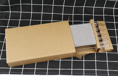 China custom printed eco-friendly recycle brown kraft glass straw and brush kit packaging paper box with insert for sale