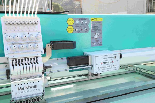Quality 12 Head Computerized Embroidery Machine High Speed With Solenoid Lock Head for sale