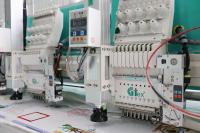 China Computerized Cording Embroidery Machine , Laser Cut Embroidery Machine 18 Head for sale