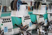 China 4  Sequins Embroidery Machine 9 Needles Computerized Industrial Embroidery Machine for sale