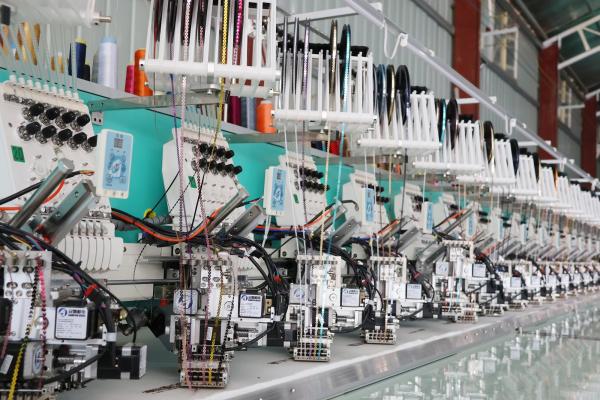 Quality 20 Head Embroidery Machine , Multi Color Embroidery Machine 9 Needles with 6 for sale