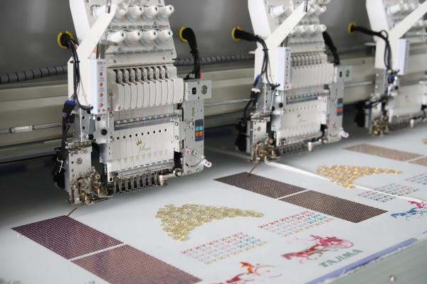 Quality Dual Sequin Device Six Heads Cording Embroidery Machine 1 Year Warranty for sale