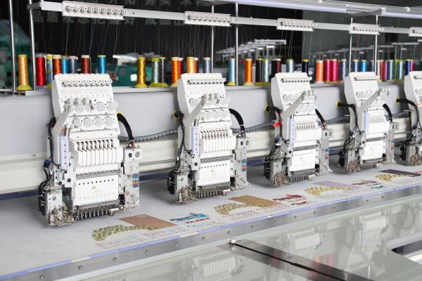 Quality Computer Sequin Cording Embroidery Machine 6 Heads With Auto Cutting System for sale