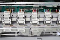 China Six Head Embroidery Machine Computerized  Twin Sequin Embroidery Computer Machine for sale
