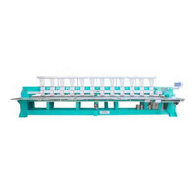 China Duurzame platte borduurmachine / computerborduurmachine 12 hoofd Te koop