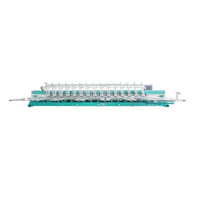China Automatische computerlasersnij- en borduurmachine 15 koppen Cording Borduurmachine Te koop
