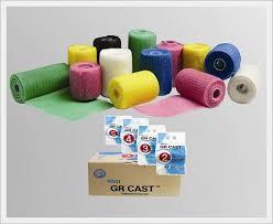 China Various Colored High Strength Orthopedic Fiberglass and Polyester Casting Tape for sale
