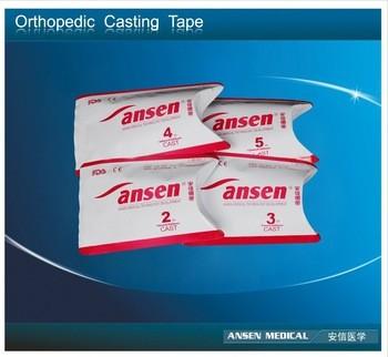 China High quality Ansen brand synthetic fiberglass orthopedic kinesiology cast tape with ce certification for sale