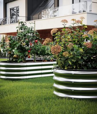 Cina 7*3*1 Ft Piantatore Crescere Giardino Box Alzato Letto di Fiori Galvanizzato Metal Piantatore Alzato Letto di Giardino Kit per il giardinaggio all'aperto in vendita