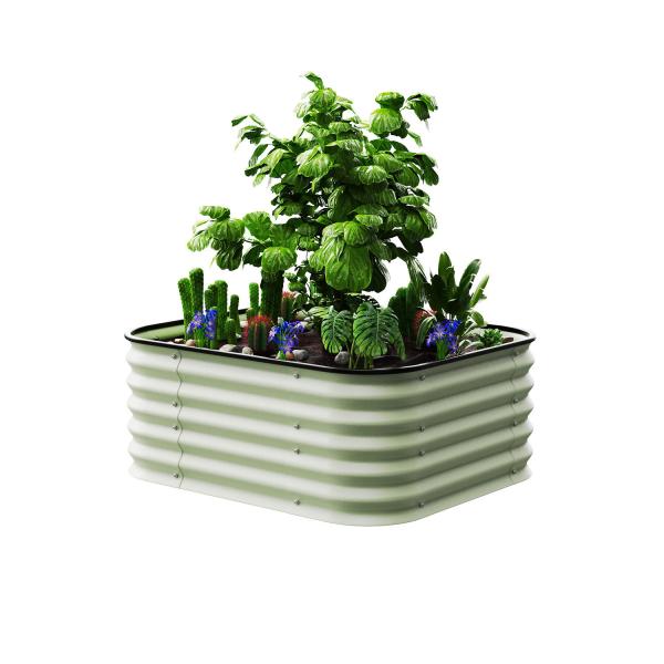 Quality 3.5*3.5*1.5Ft Galvanised Steel Vegetable Planters Large  Easy To Assemble for sale