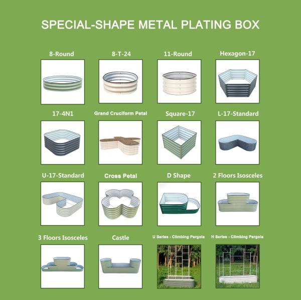 Quality DIY Galvanized Metal Raised Beds For Vegetables 3.5*2*1.4 Ft Dark Grey for sale