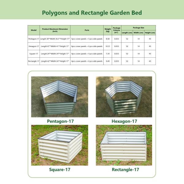 Quality Antirust Outdoor Metal Raised Garden Bed 2*2*0.3Ft For Herb Succulent Dark Green for sale