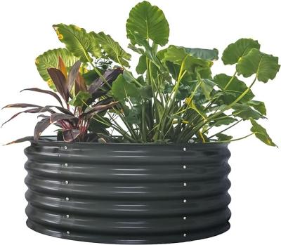 Cina Alti 17' Aluzinc Metalli rotondi Alti letti da giardino 42' per ortaggi in vendita