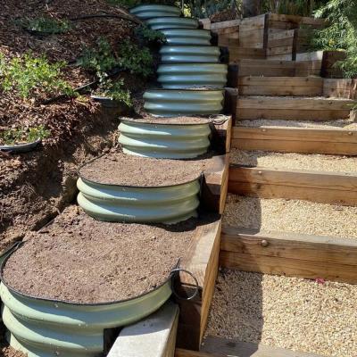 China 2FT (L) × 2FT (W) × 0,67FT (H) Caixas de plantação de aço galvanizado Alta resistência à venda