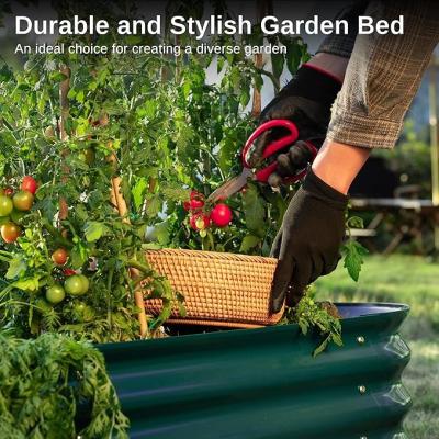Cina Letto da giardino galvanizzato 3.4*2*0.92 Ft Letti da giardino galvanizzati al di fuori Per il giardinaggio frutta senza attrezzi in vendita