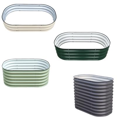 Cina Letto da giardino galvanizzato 3.4*2*0.92 Ft Letti da giardino galvanizzati al di fuori Per il giardinaggio frutta senza attrezzi in vendita