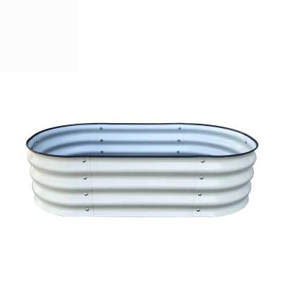 China Kit de Cama de Jardim Galvanizado 3.4*2*0.92 FT Cama de Flores de Metal ao Ar Livre Plantação de Patio de Aço para Plantação à venda