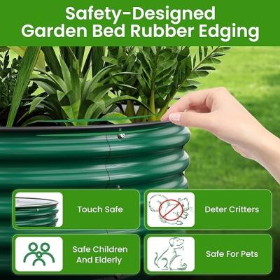 Cina Stile moderno 6.4*2*1.4 Ft Galvanizzato Alzato Kit letto da giardino Facile assemblaggio Piantare verdure all'aperto in vendita