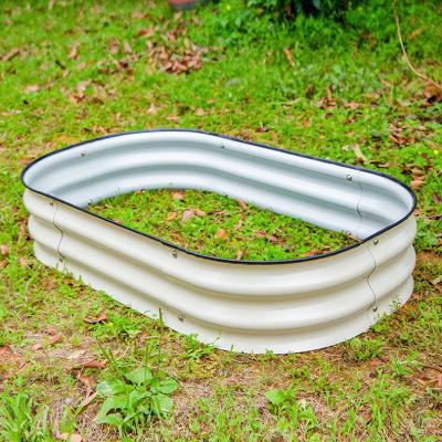 China Gegalvaniseerde verhoogde tuinbed Kit Outdoor tuin verhoogde planters Doos Metalen verhoogde tuinbedden voor groenten 3.4 × 2 × 0,66 ft Te koop
