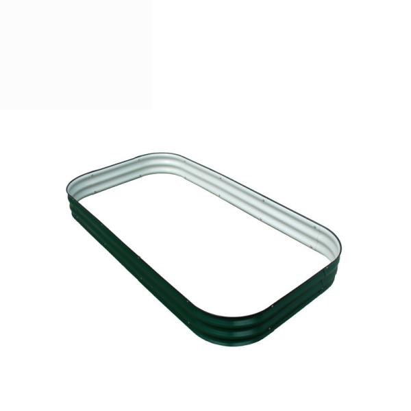 Quality Raised Garden Bed Kit Galvanized Raised Planter 6.4*3.4*0.7Ft Box Outdoor For Vegetables Bottomless Metal Raised Bed for sale