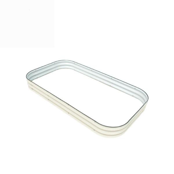 Quality 6.4*3/4*0.92Ft Oval Galvanized Raised Garden Beds Large Outdoor Easy To Assemble for sale