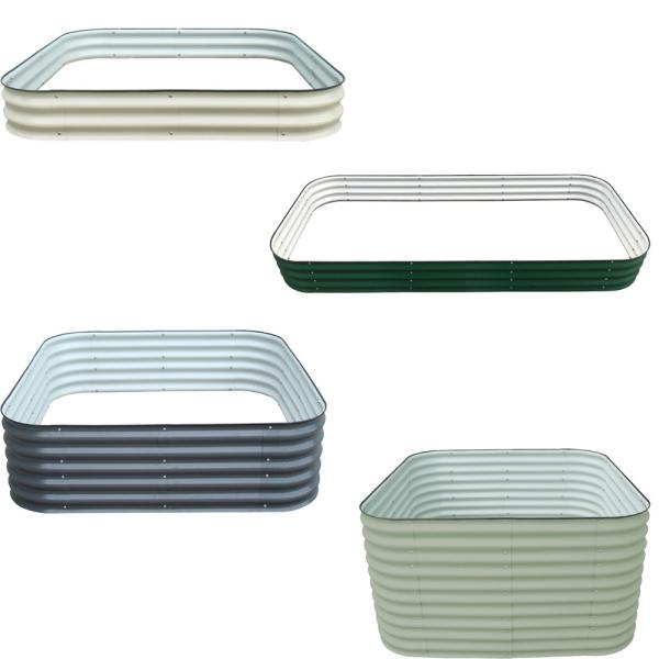 Quality Anticorrosion Galvanised Steel Raised Garden Beds Kits 6.4*3.4*1.4 FT for sale