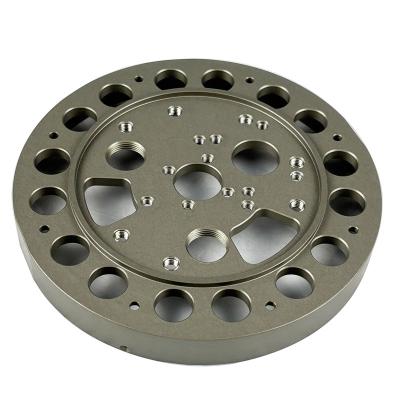 China Hard Anodized Aluminum CNC Machined Flange Plate for Precision Equipment for sale