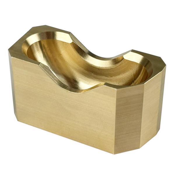 Quality Custom CNC Machined Brass Saddle Block | Precision Shaft Support Block Manufacturer for sale