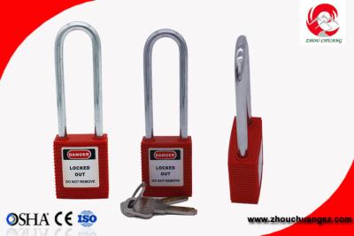 China Custom 76mm Long Shackle Safety Lockout Padlock for Industrial Security for sale