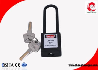 China Explosion Proof Safety Lockout Padlock for Electrical Industry , ABS Lock Body 76mm Length Nylon Shackle for sale