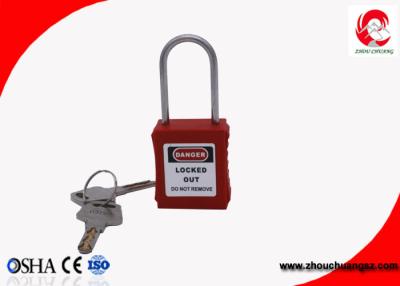 China Red Xenoy Lockout Padlock with 4mm Shackle Diameter ABS Lock Body for sale