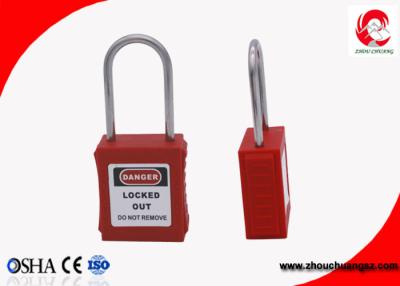 China Safety Loto Padlock with Stainless Steel Shackle PA Nylon Lock Body , Keyed Alike Zenex for sale