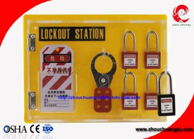 China OEM ABS Material Lock Out Station Available 4 Padlocks 1 Hasp And Tagout for sale