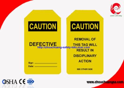 China Industrial Safety Lock Out Tags With Padlocks Custom Language PVC Material for sale