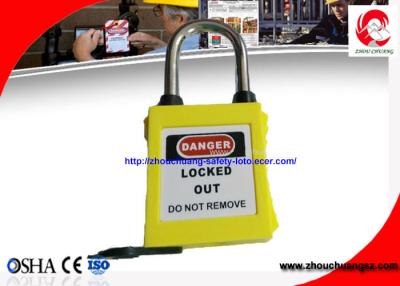 China OSHA Dust Proof Xenoy Padlock , Lightweight ABS Material Lockout Padlocks for sale