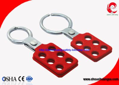 China Red 38 Mm Aluminum Shackle Safety Lockout Hasp for Work Security for sale