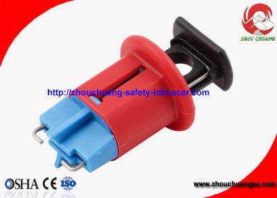 China Red Safety Electrical Fuse Lockout , Miniature Circuit Breaker Lockout with Pin In Standard for sale