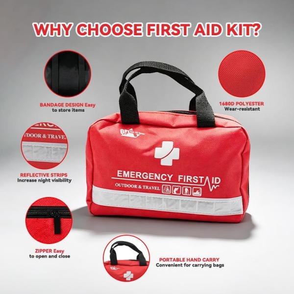Quality OP207 Small First Aid Kits 24 Piece Emergency Aid Bag Kit Portable Design BSCI Certified for sale