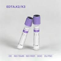 Quality EDTA K2 K3 Anticoagulant Blood Collection Tube Purple Top For Whole Blood for sale